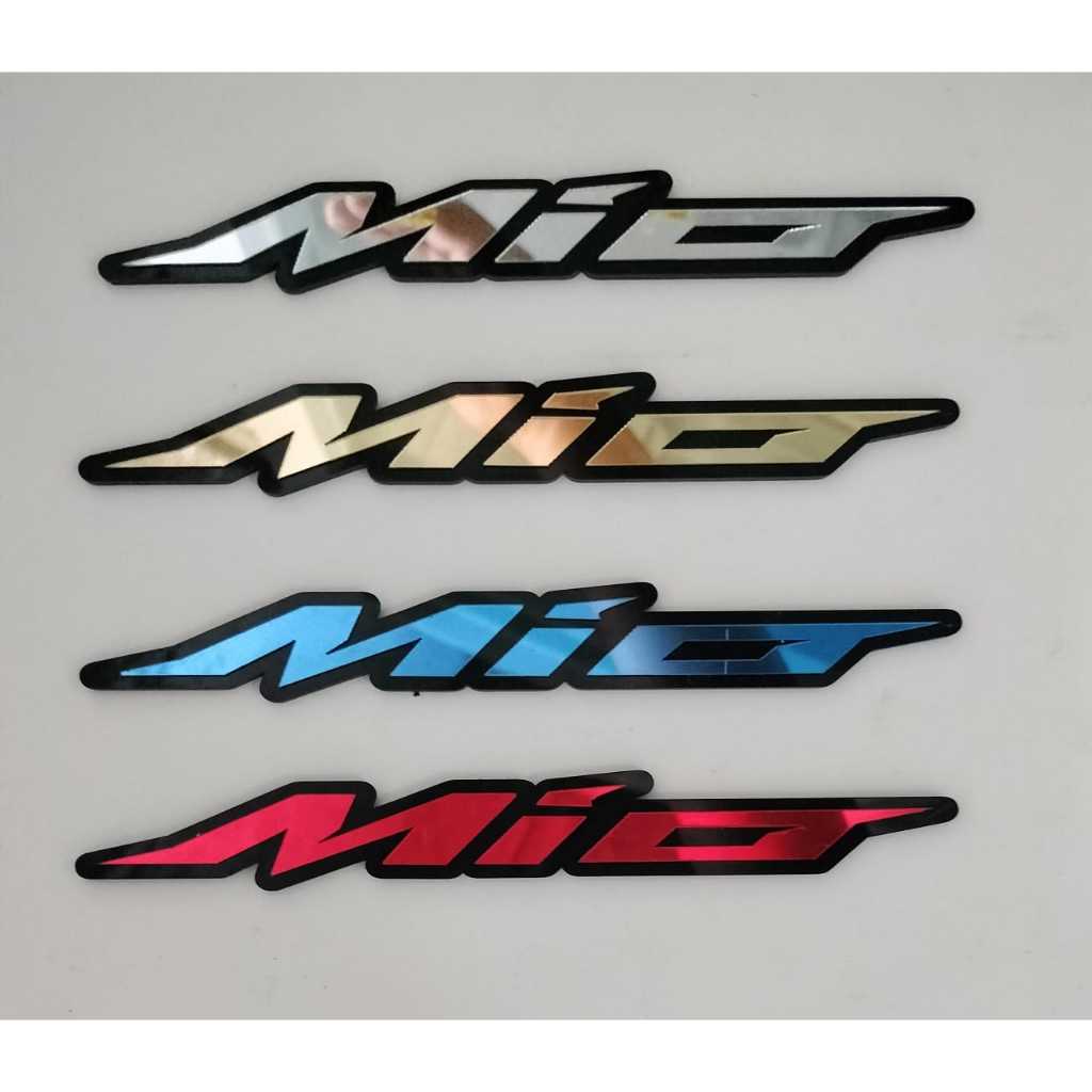 Yamaha mio 3d emblem A Pair Of mio Acrylic Emblems mio Motorcycle body ...