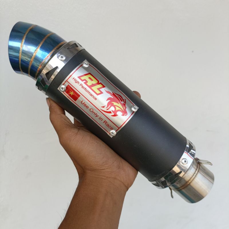 Red Leo Exhaust pipe Canister tube inlet 51mm for motorcycle tmx xrm ...