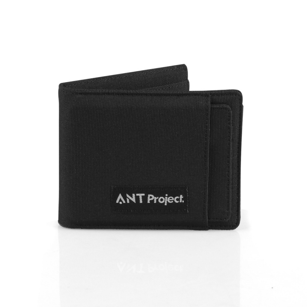 ANT PROJECT - Black POCKET Men's Folding Wallet - ATM Money Card Wallet ...