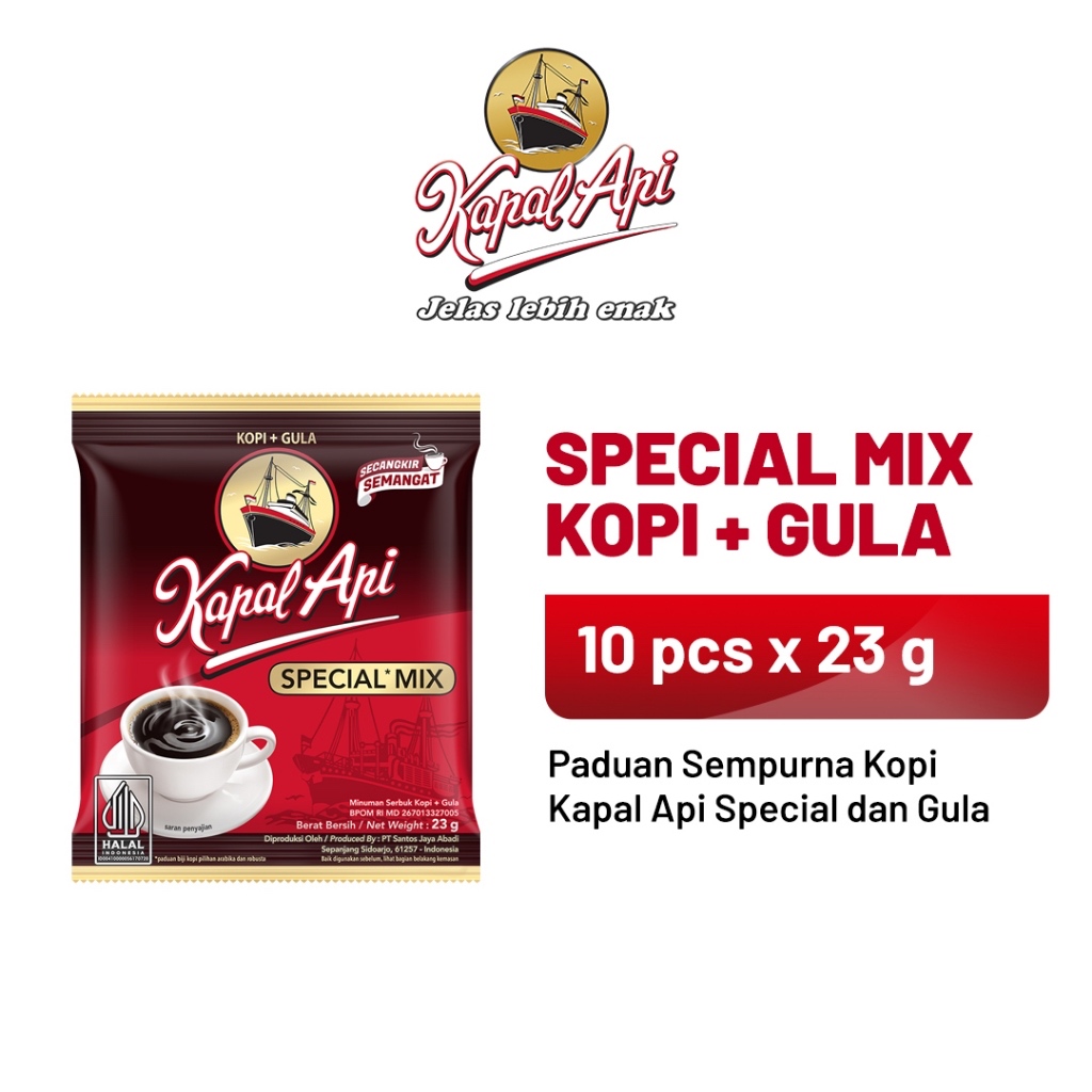 Kapal API Coffee Special Mix 23 gr 1 Pack 10 Pcs | Shopee Philippines