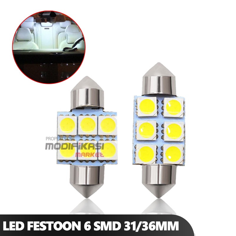 LED FESTOON CEILING KABIN INTERIOR LIGHTS 31 / 36 POINT 6 SMD 50-50 ...