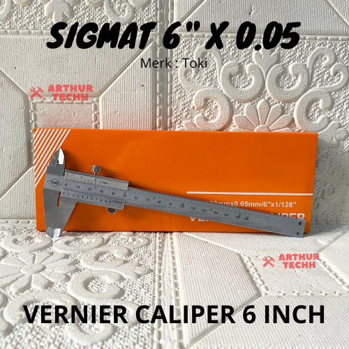 TOKI Sigmat Analog 6" Inch X 0.05 Vernier Caliper Japan Quality ...