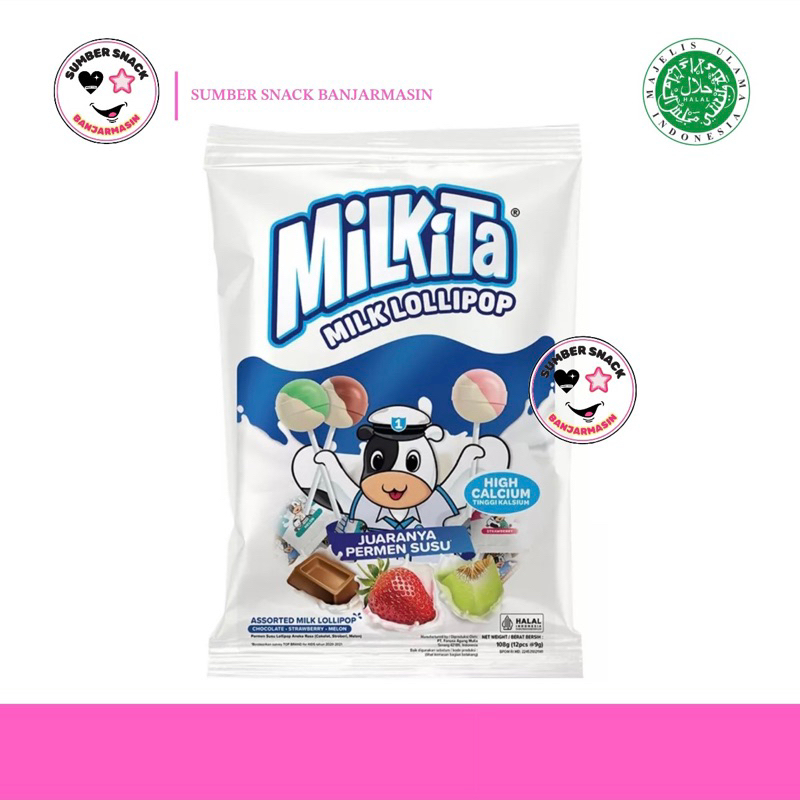 Milkita Milk Lollipop (Contains 12/Pack) (108g) | Shopee Philippines