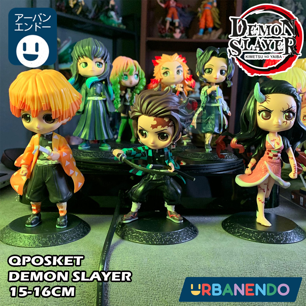 Demon Slayer Qpocket Action Figure 15-16cm anime display | Shopee ...