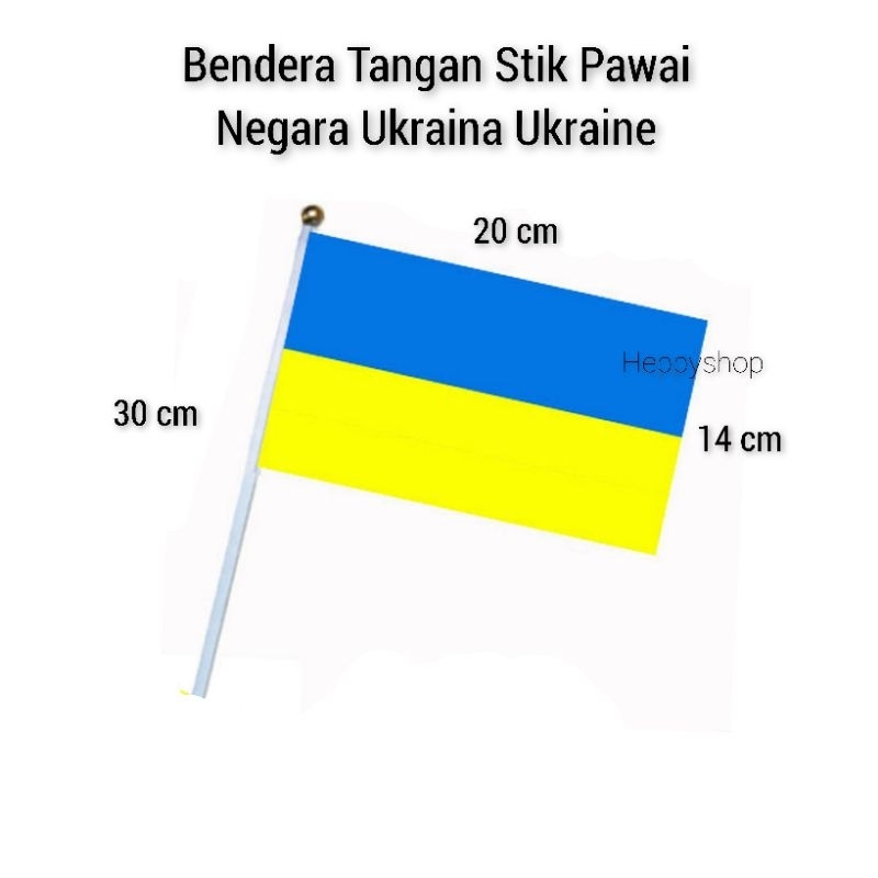 Ukraine Ukraine National Parade Hand Stick Flag | Shopee Philippines