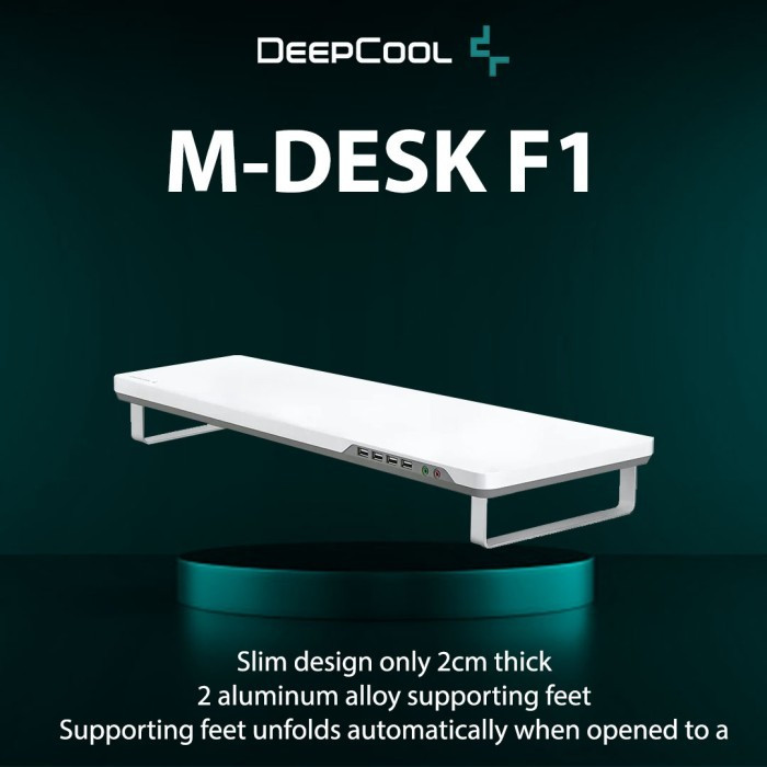 Deepcool M-DESK F1 MONITOR NOTEBOOK LAPTOP STAND WITH USB AUDIO PORT ...