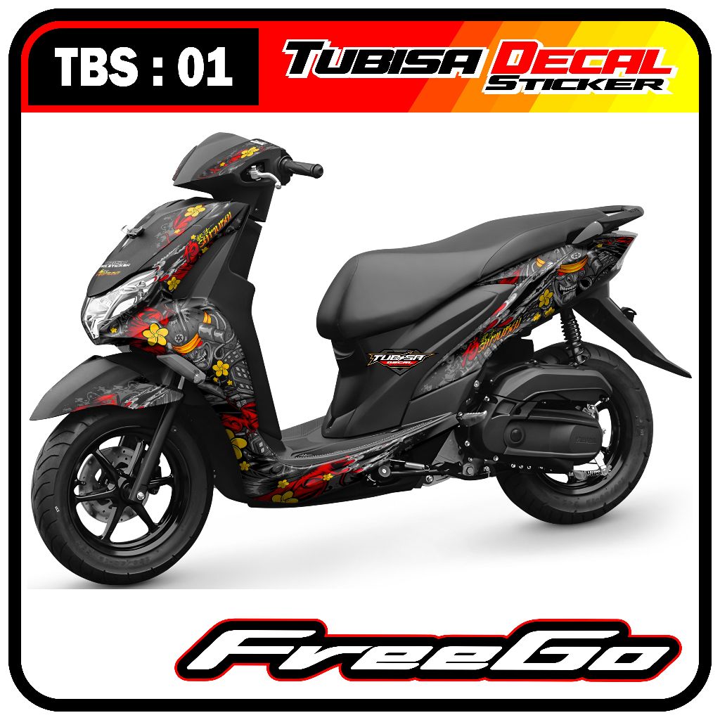 Freego Dekal Full Body Sticker FREEGO Premium Racing Standard Striping ...