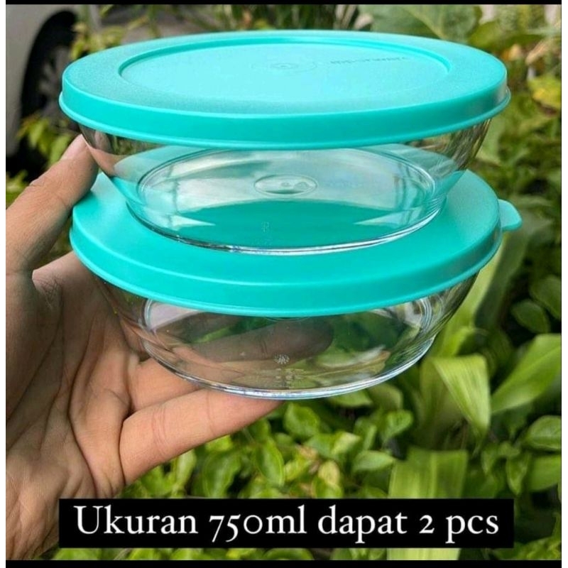 Elegance TUPPERWARE BOWL!!! Clear BOWL TUPPERWARE 750ML TUPPERWARE ...