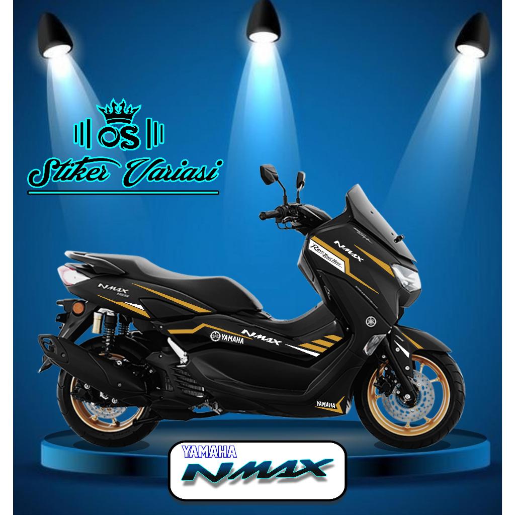 Yamaha NMAX CUTTING STICKER / MOTIF 1 / LATEST NMAX STRIPING / STICKER ...