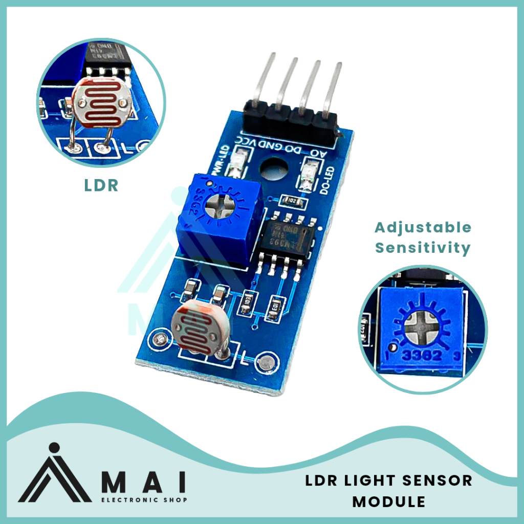 Cahaya Ldr Sensor Module Light Sensor Light Dependent Resistor Module