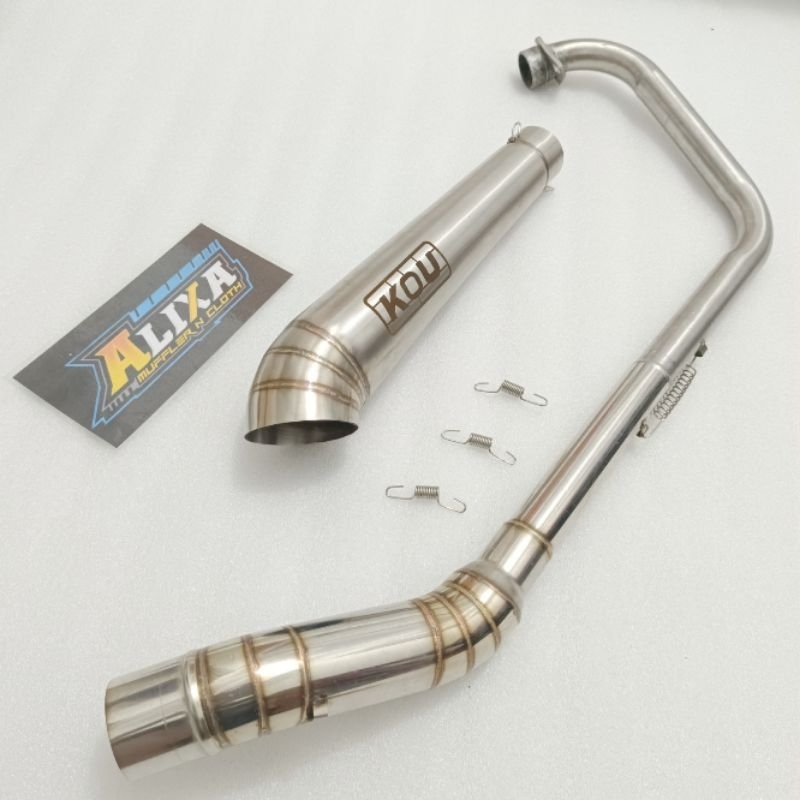 Open pipe Kou Mahachai superrr open exhaust pipe Canister 51mm 1set for ...