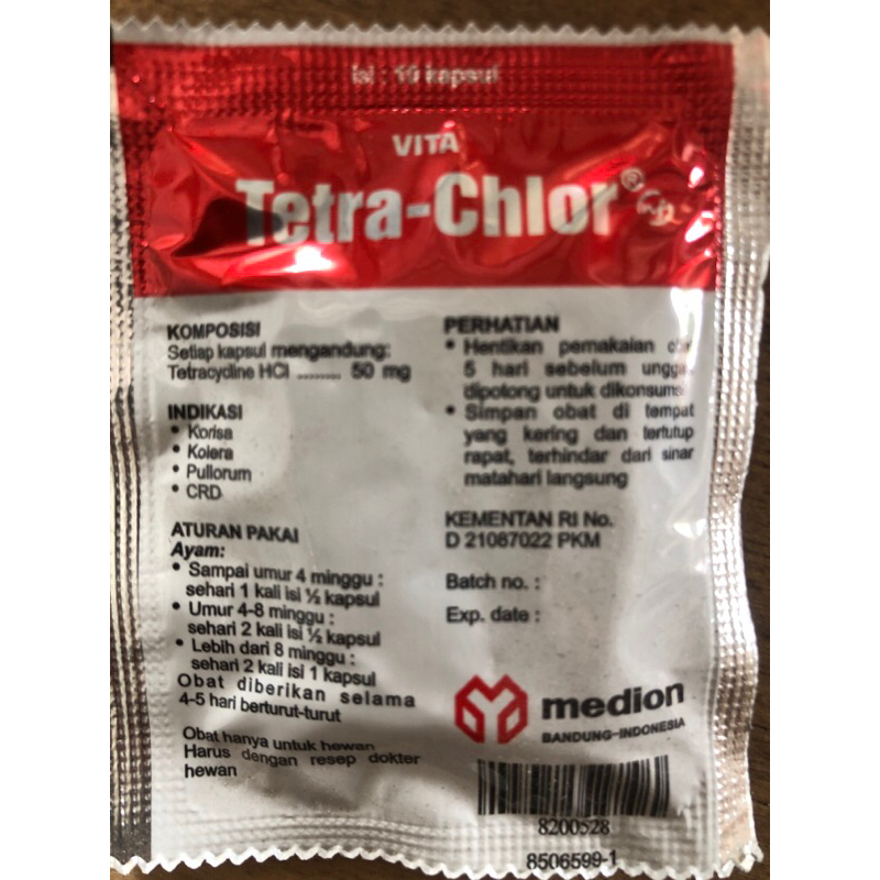 Tetrachlor sachet, antibiotic medicine for poultry chickens for all ...