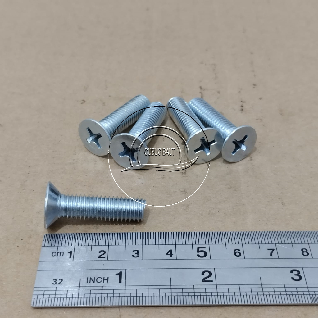 JF BOLT M8 X 30 FLAT HEAD SCREWS M8X30 LENGTH 3CM 3 CM BAUD 8 8X30 8 ...