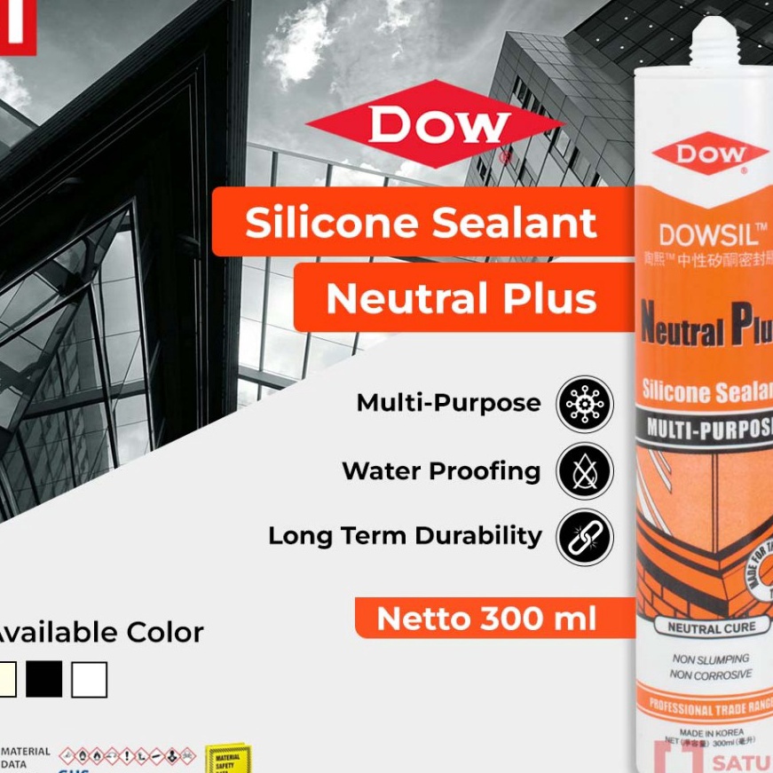Boom DOWSIL Neutral Plus Silicone Sealant Multipurpose Silicone Glue ...