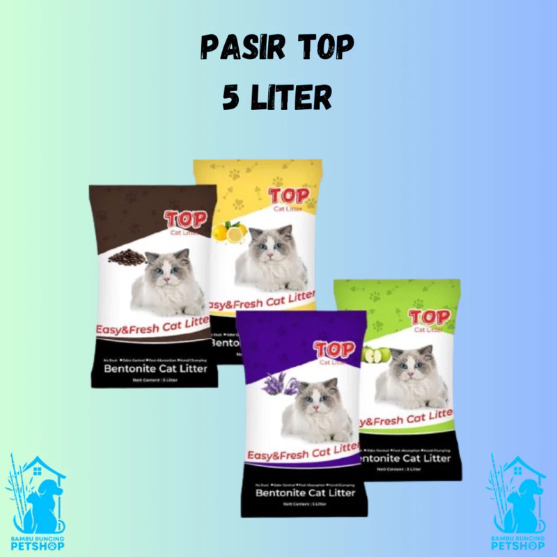 Top Cat Litter Bentonite 5 Litter / Scented Clumping 5 Litres | Shopee ...