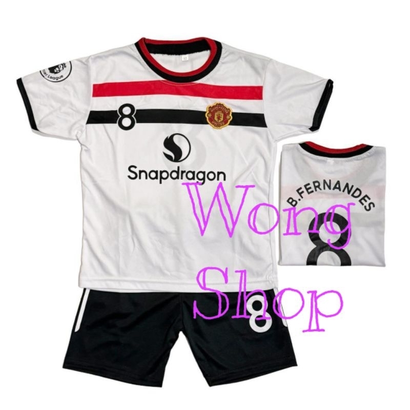 PUTIH /MU White Soccer JERSEY/Your White Ball Suit For Kids | Shopee ...
