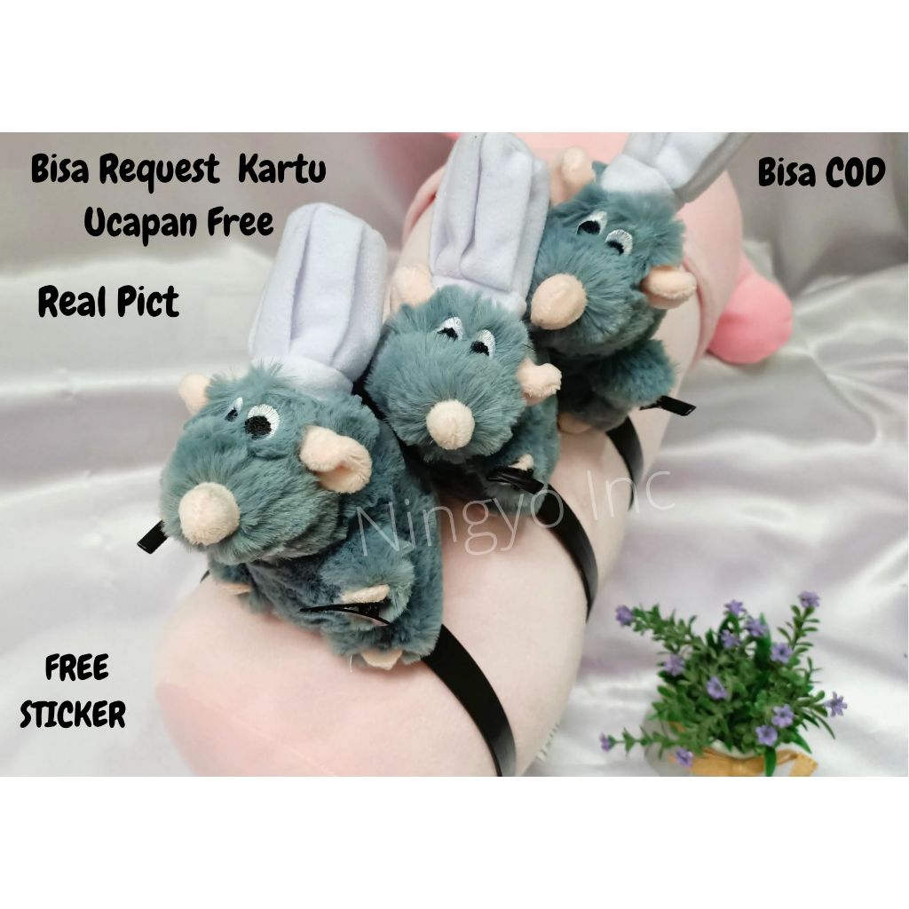 RATATOUILLE HEADBAND PREMIUM CUTE KUROMI RAT PONY CLIP | Shopee Philippines