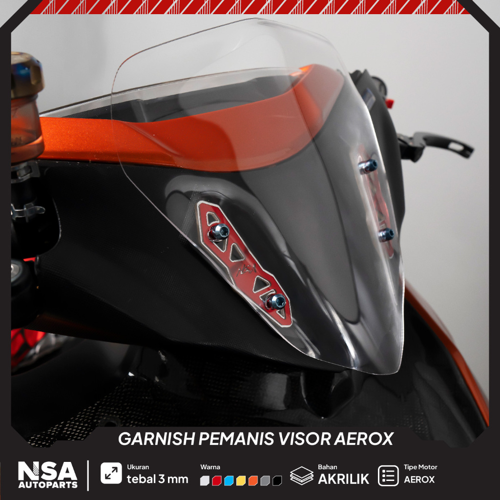 Garnish Visor Aerox Old New Bracket Windshield Aerox Accessories Yamaha ...