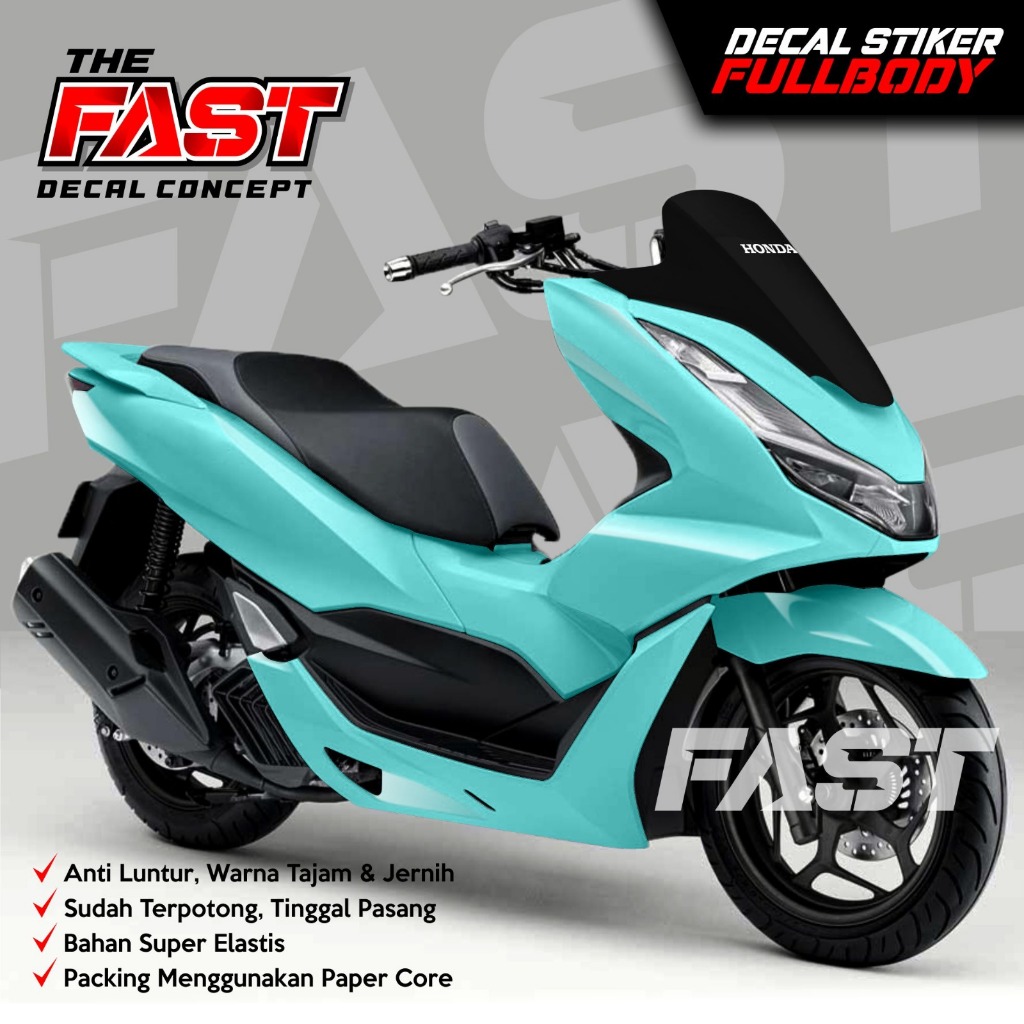 Full body Honda PCX 160 Motorcycle Sticker Decal Plain Motif Full body ...