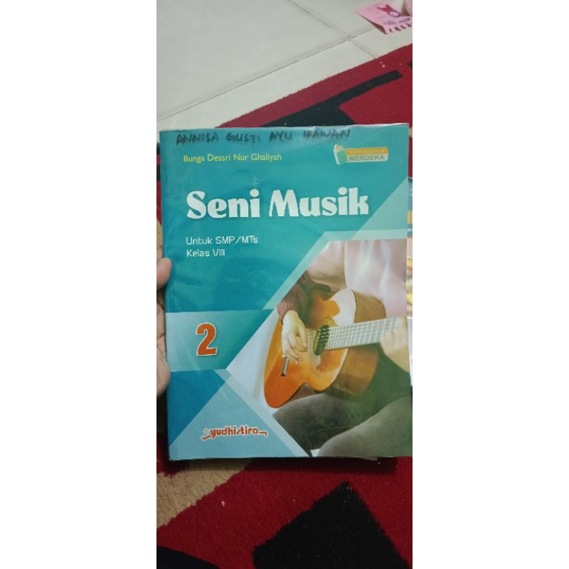 Music art book for grade 8 junior high school/mts yudhistira | Shopee ...