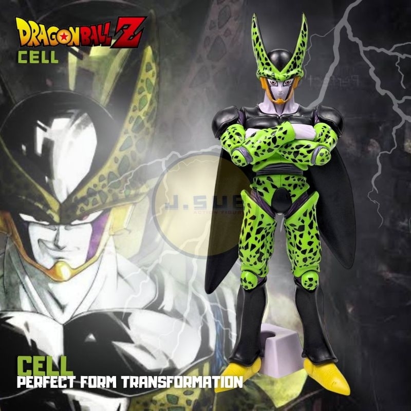 Action Figure Cell Statue Dragonball DBZ Perfect Form Transformation ...