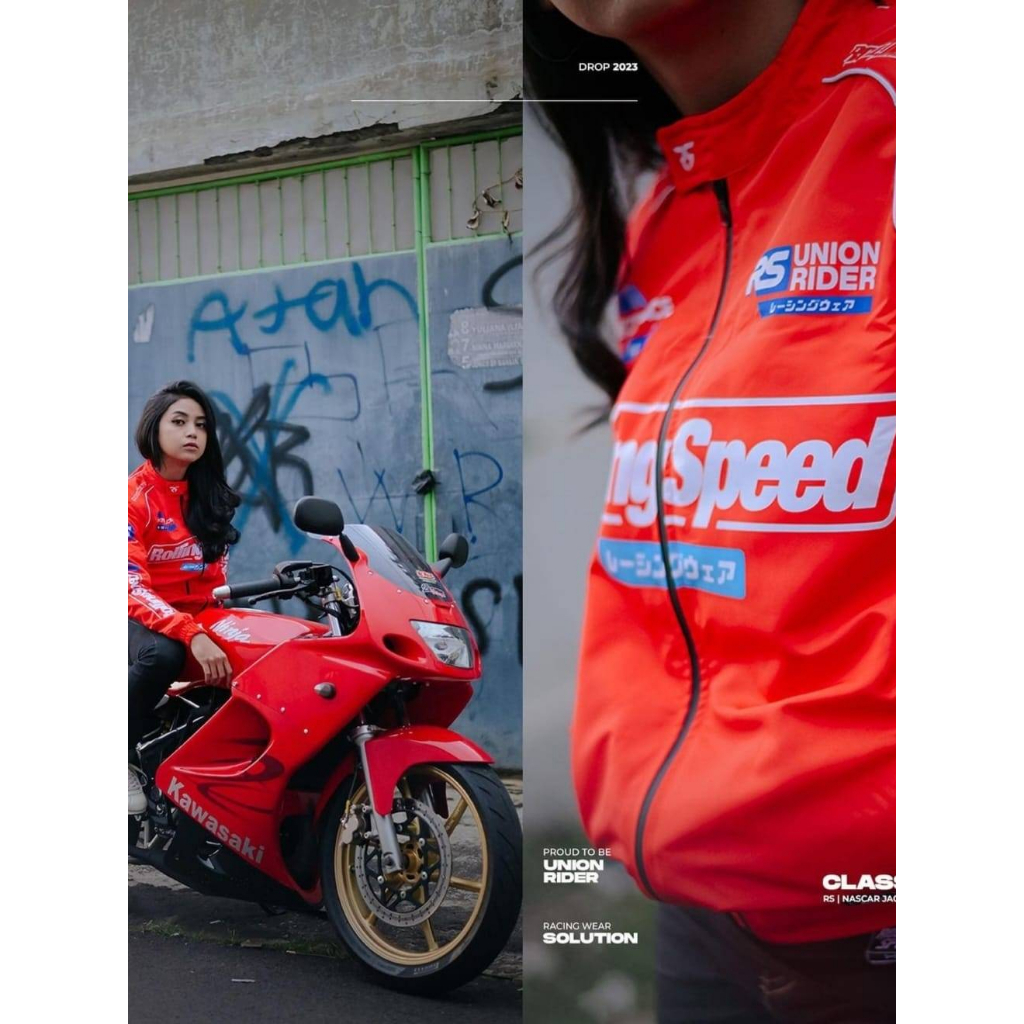 MERAH Rolling SPEED Jacket/ NASCAR ROLLING SPEED Jacket/Red Motorcycle ...