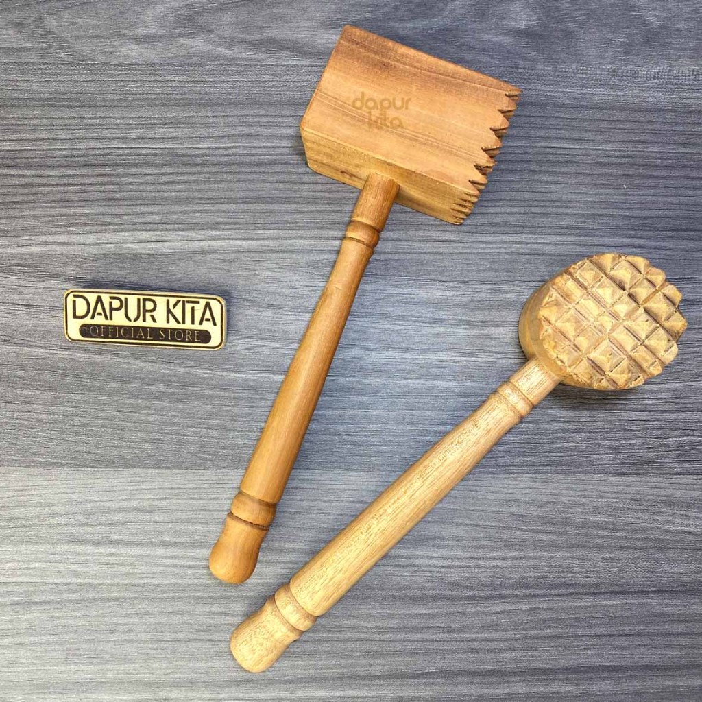 Wooden Meat Tenderizer/Fraction Tool Uk 25cm 2 Model Variants | Shopee ...