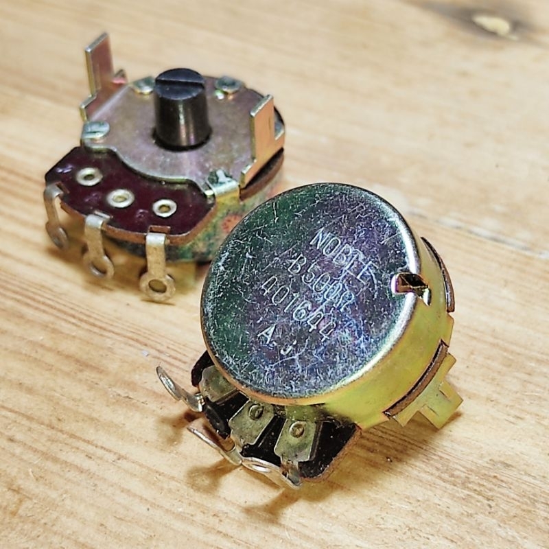 Potentio B500 Ohm NOBLE JAPAN Potentiometer Snap In B500R 500Ohm 500 R ...