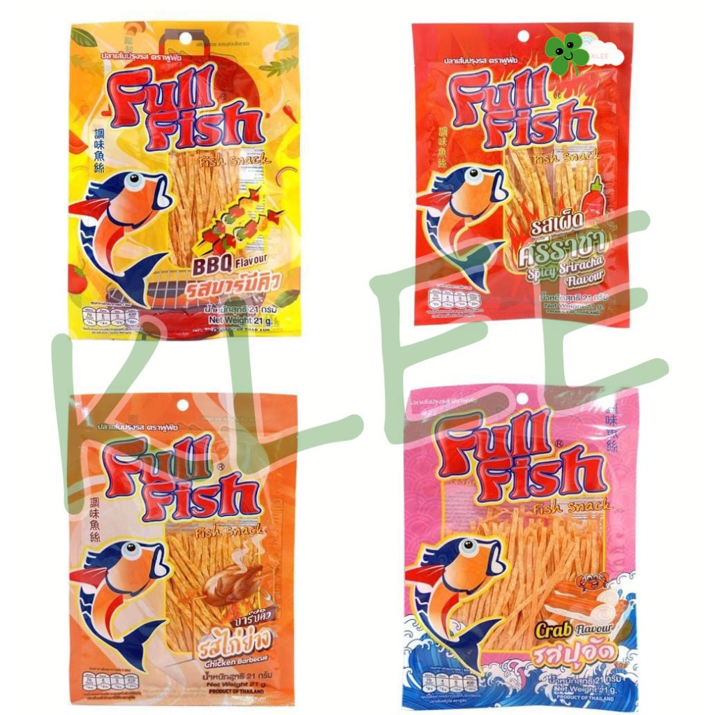 Fullfish Fish Dried Fish Fillet Snack Chicken BBQ Crab Spicy Sriracha ...