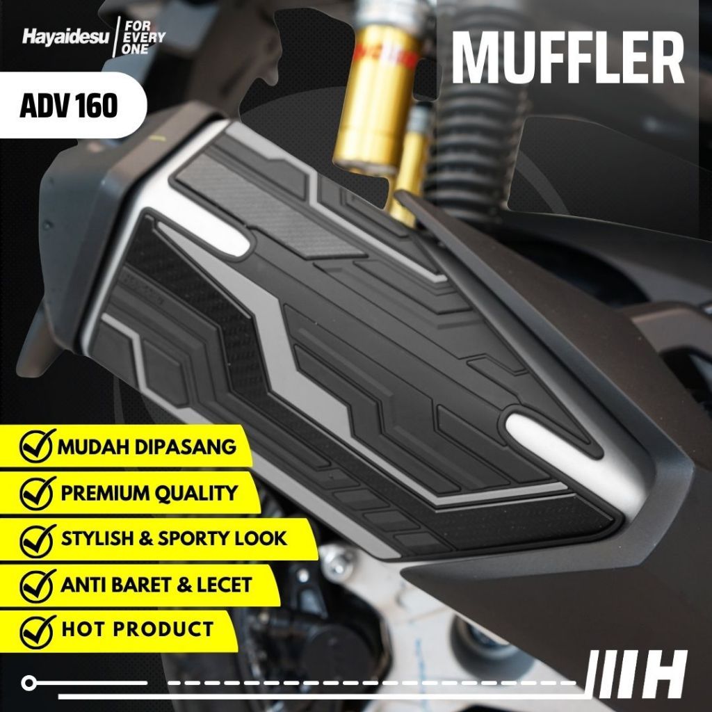 Honda ADV 160 Body Protector Muffler Exhaust Cover Hayaidesu | Shopee ...