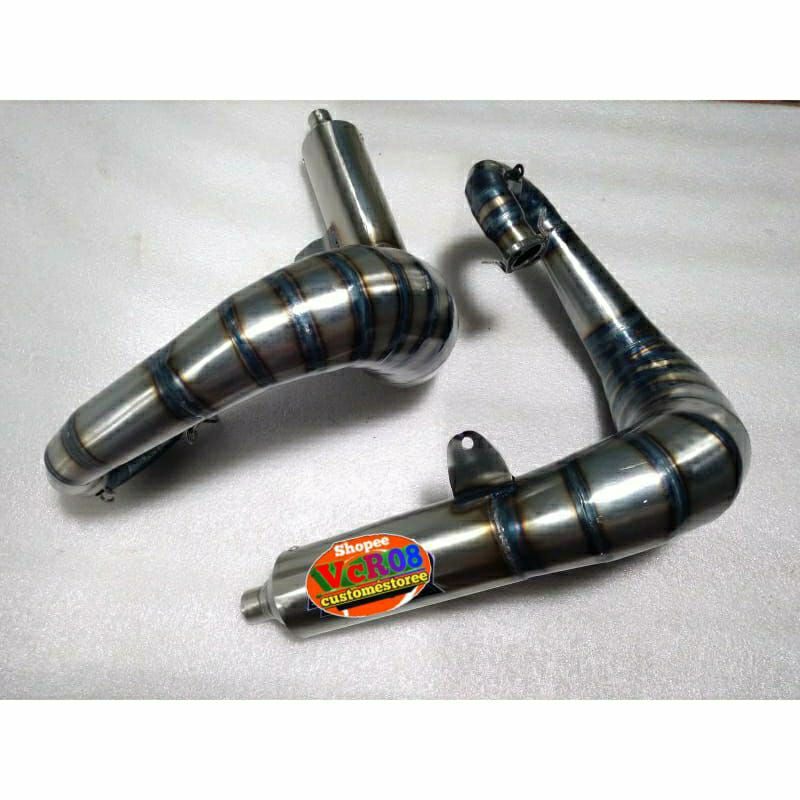 MESIN Mini GP GOD EXHAUST 50CC/ X5 LEFT MACHINE / 63CC RIGHT MACHINE ...