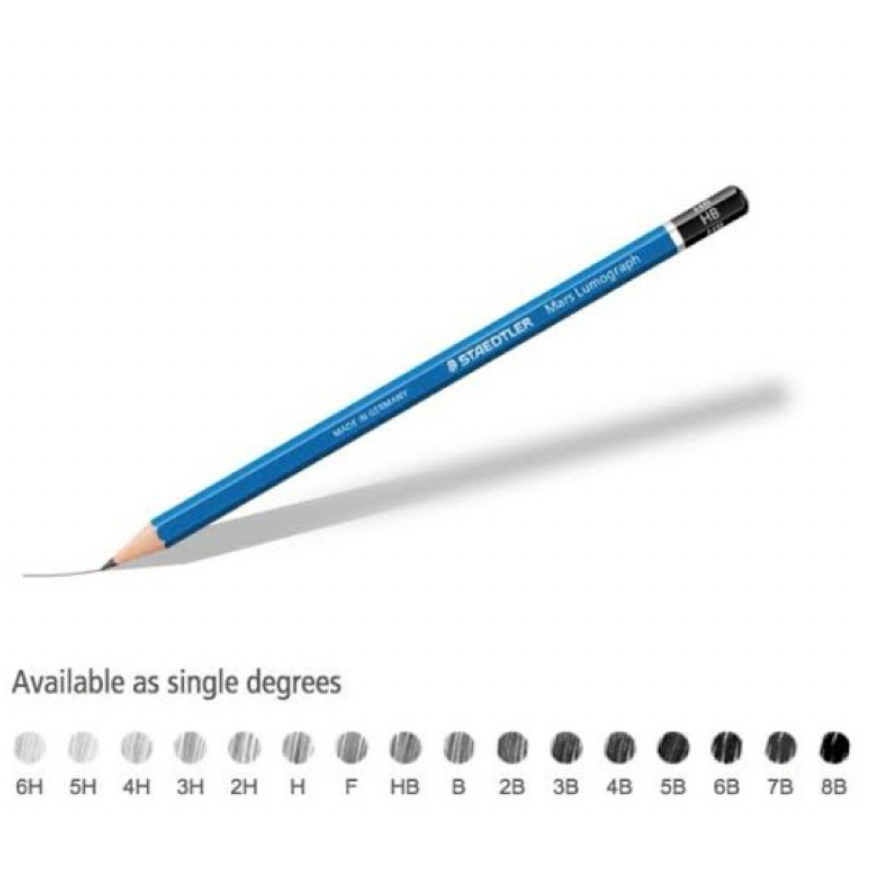 Staedtler Mars Lumograph 100 F Pencil [Per 1 Pencil] | Shopee Philippines
