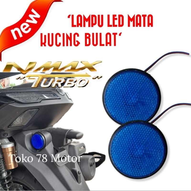 MATA MERAH New NMAX TURBO NEO S TECHMAX 2024 Round Cat'S Eye Led Light ...