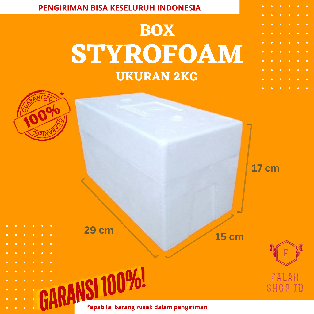 [OUTSIDE THE CITY ONLY] STYROFOAM BOX 2 KG MINI Size 29 X 15 X 17 CM ...