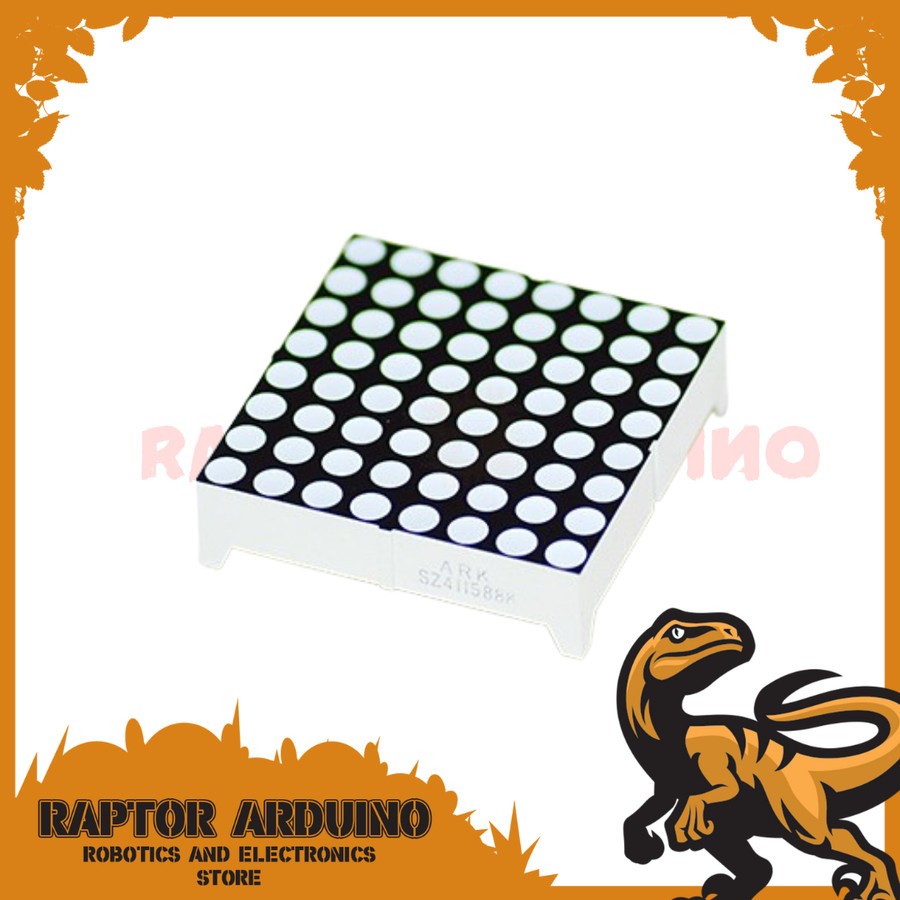Led 3MM 8X8 DOT MATRIX LED MODULE RED COLOR 8*8 common anode anode ...