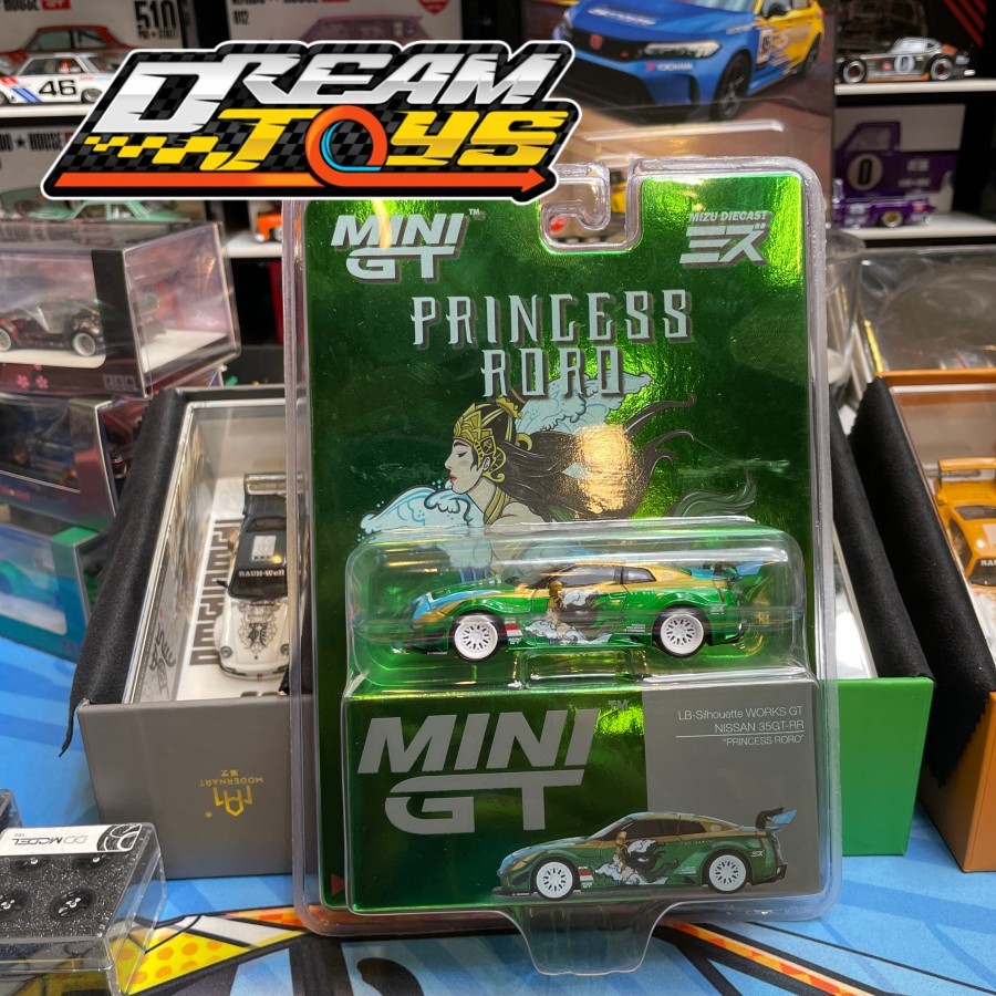 Mini GT Princess Roro Nissan Skyline R35 GT-RR LB Silhoutte Works GT ...