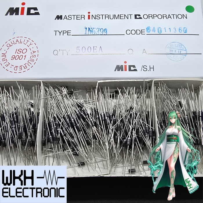 Diode 1N5399 Diode 5399 DO15 1.5A 1000V General purpose Diode IN5399 1N ...