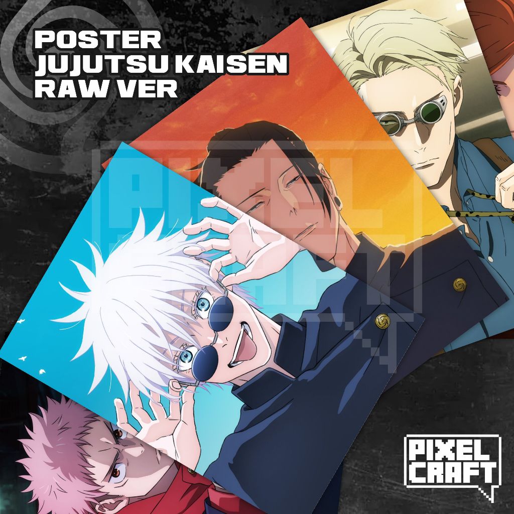 Jujutsu KAISEN RAW Anime Wall Poster Ver.- Size A3 | Shopee Philippines