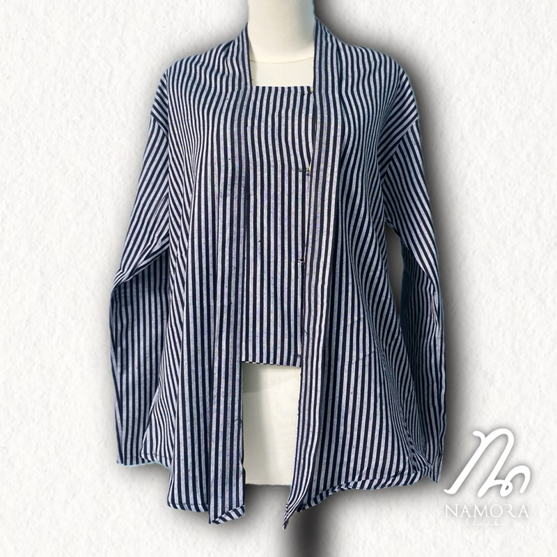 Traditional Lurik Kebaya Shirt Long Sleeve Javanese Traditional ...