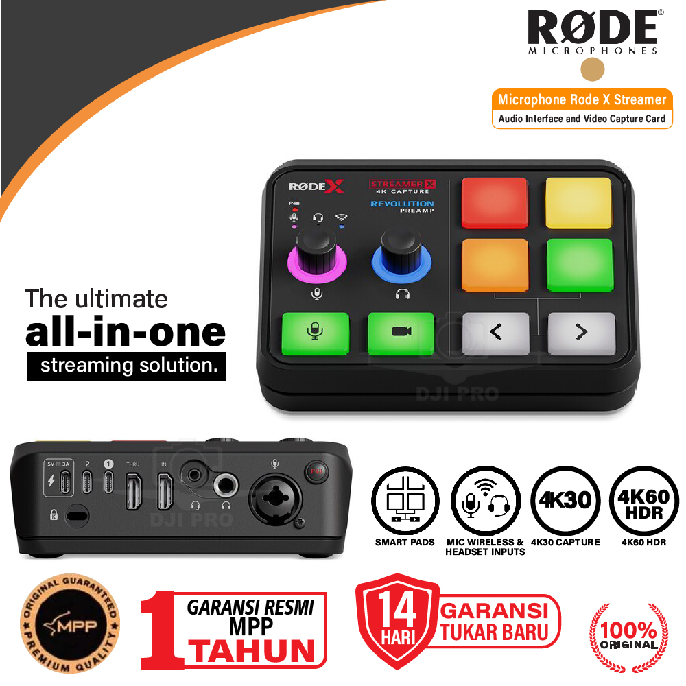 Microphone Rode X Streamer X Audio Interface and Video Capture Card ...
