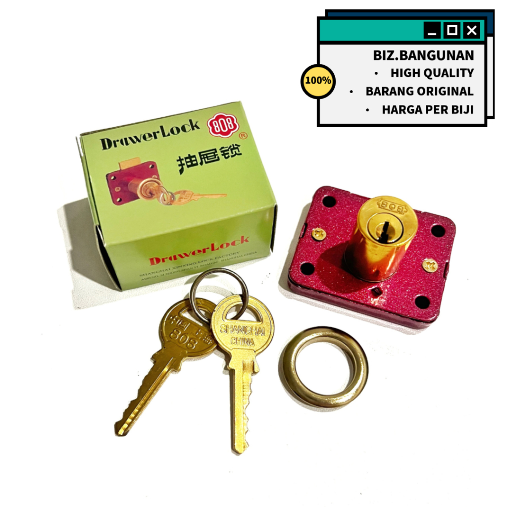 Small 808 DRAWER LOCK - BRASS DRAWER LOCK DRAWER LOCK | Shopee Philippines