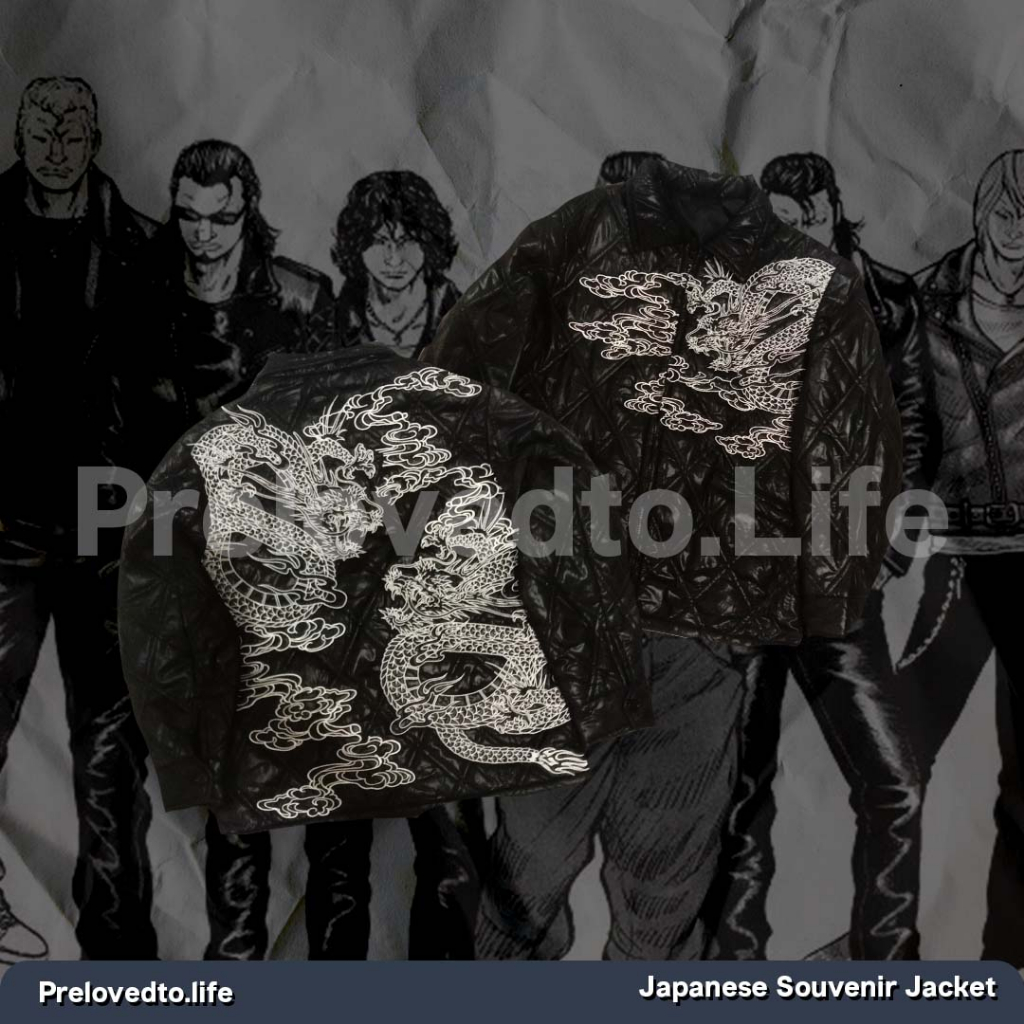 Sukajan Nibiki no Ryu Puffer Jacket | Shopee Philippines