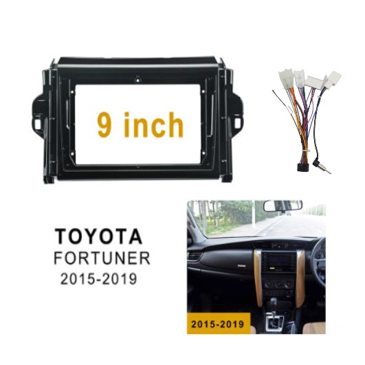 9 inch Android Head Unit Frame Toyota Fortuner 2015 2016 - 2019 ...