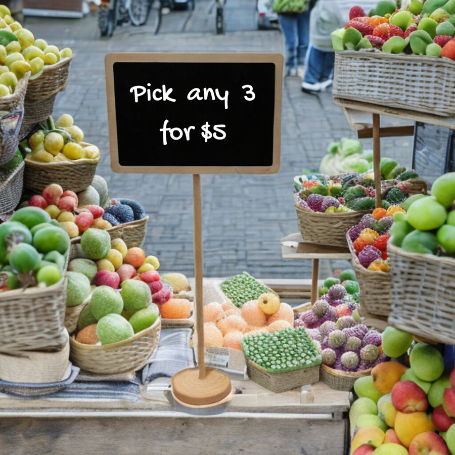 Mini Black Board | Mini Stand Board | Food Menu Label Stand | Catering ...