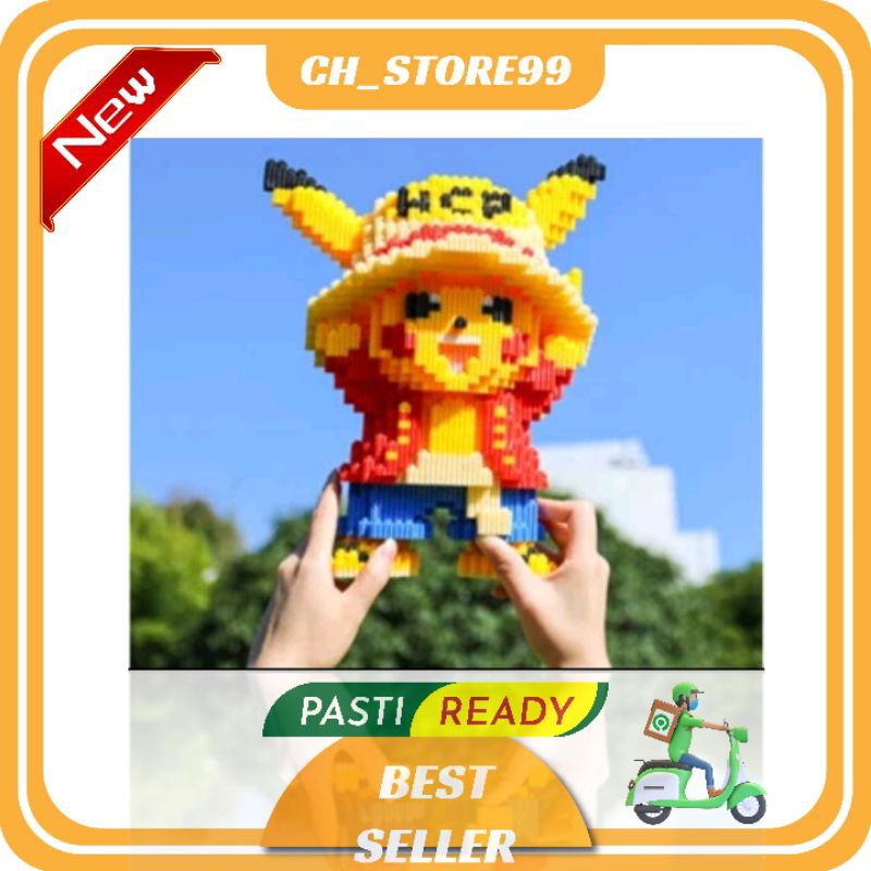 Ch_store99 - [READY LIMITED EDITION NANO BLOCKS LUFFY PIKACHU, LUFFYCHU ...
