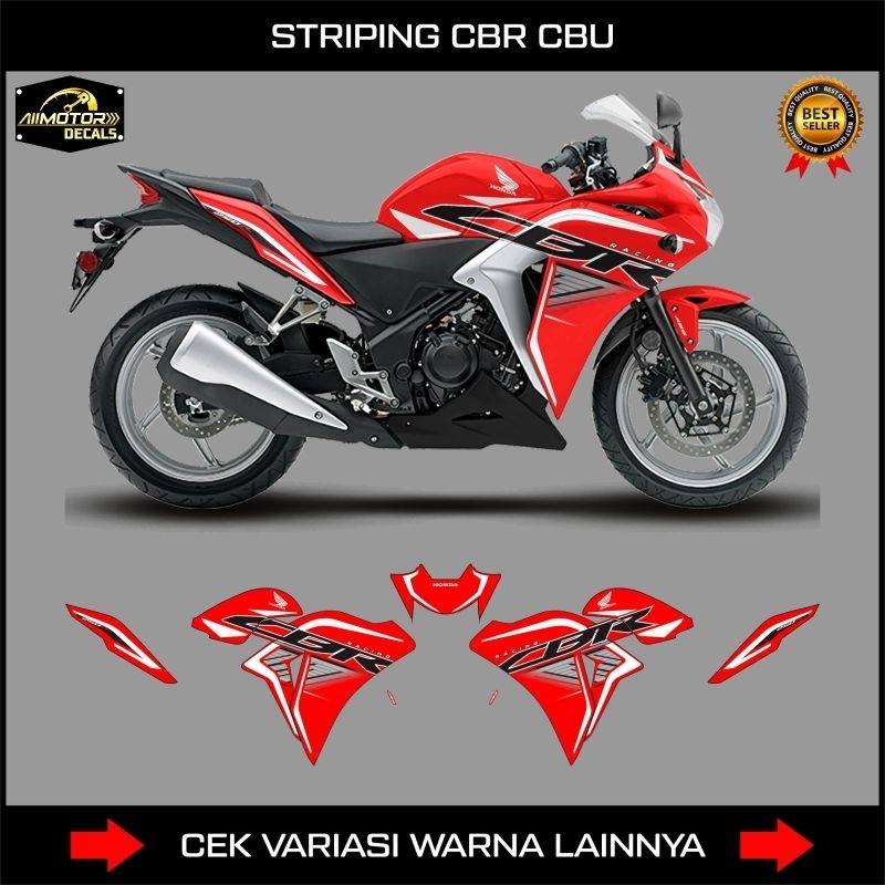 Honda Cbr 250R Cbu Graphic Racing Striping Stickers / Cbr 250 R Cbu ...