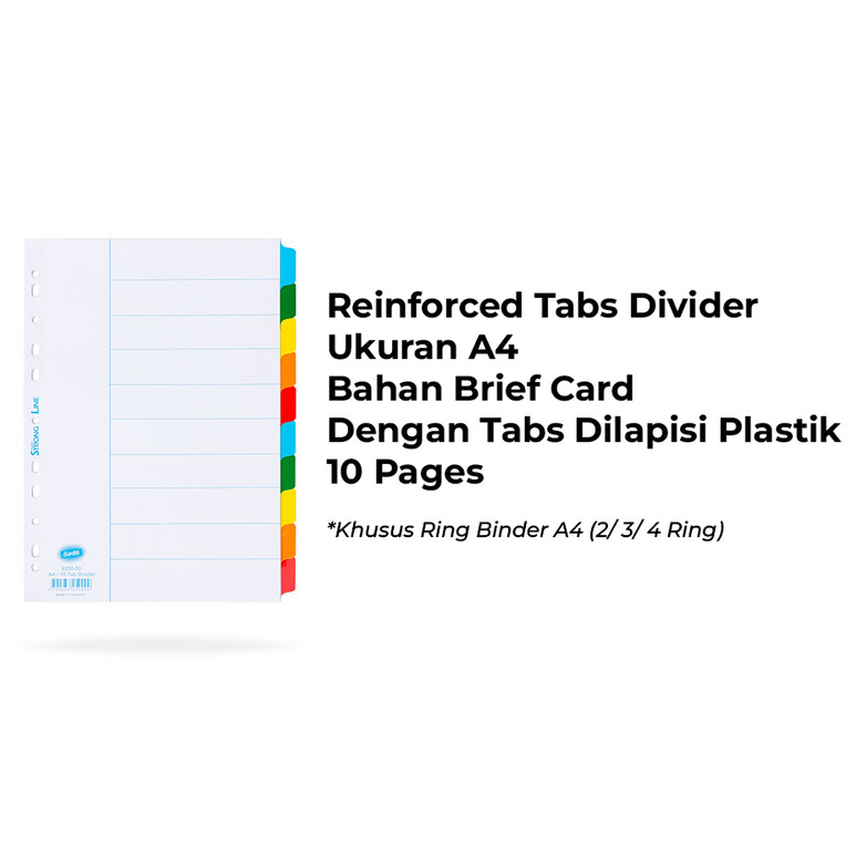 Bantex Divider Binder Divider A4 10 Sheets Index Rainbow | Shopee ...