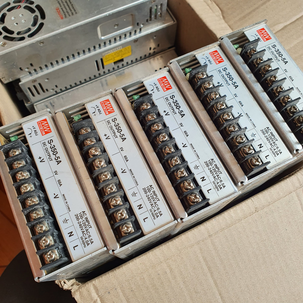 Power Supply Running Text 5 Volt 60 Amper MEAN WELL 5V 60A TESTED 100 ...