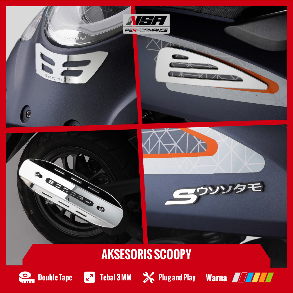 Newest, MOST COOLEST NSA SCOOPY MOTORCYCLE ACCESSORIES | Shopee Philippines