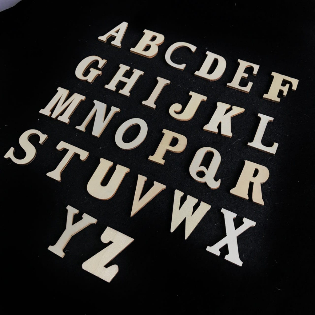 KAYU 1 PIECE - ALPHABET WOODEN LETTER / LARGE WOODEN ALPHABET | Shopee ...